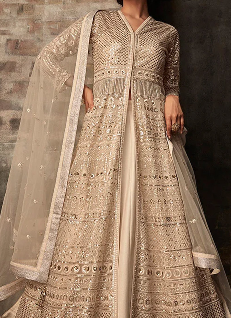 Buy Designer Lehenga With Long Top Choli Online