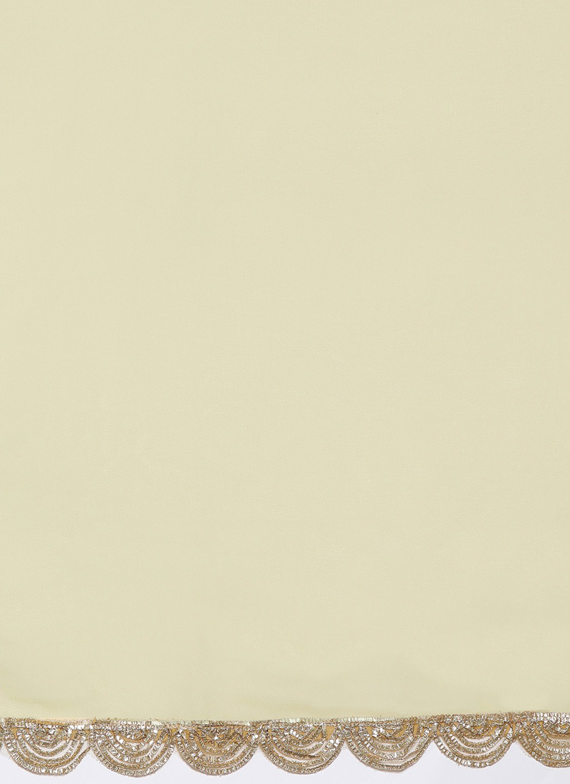 Shop Beige Half N Half Border Saree Festive Wear Online at Best Price ...