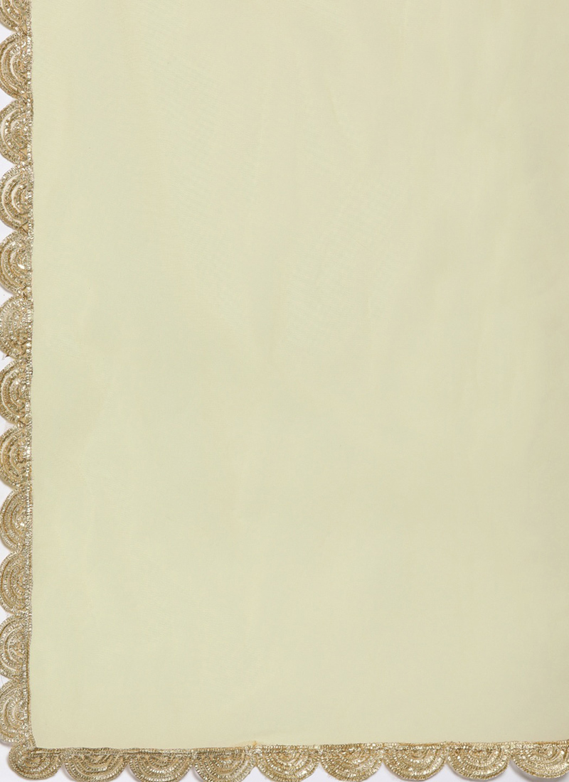 Shop Beige Half N Half Border Saree Festive Wear Online at Best Price ...