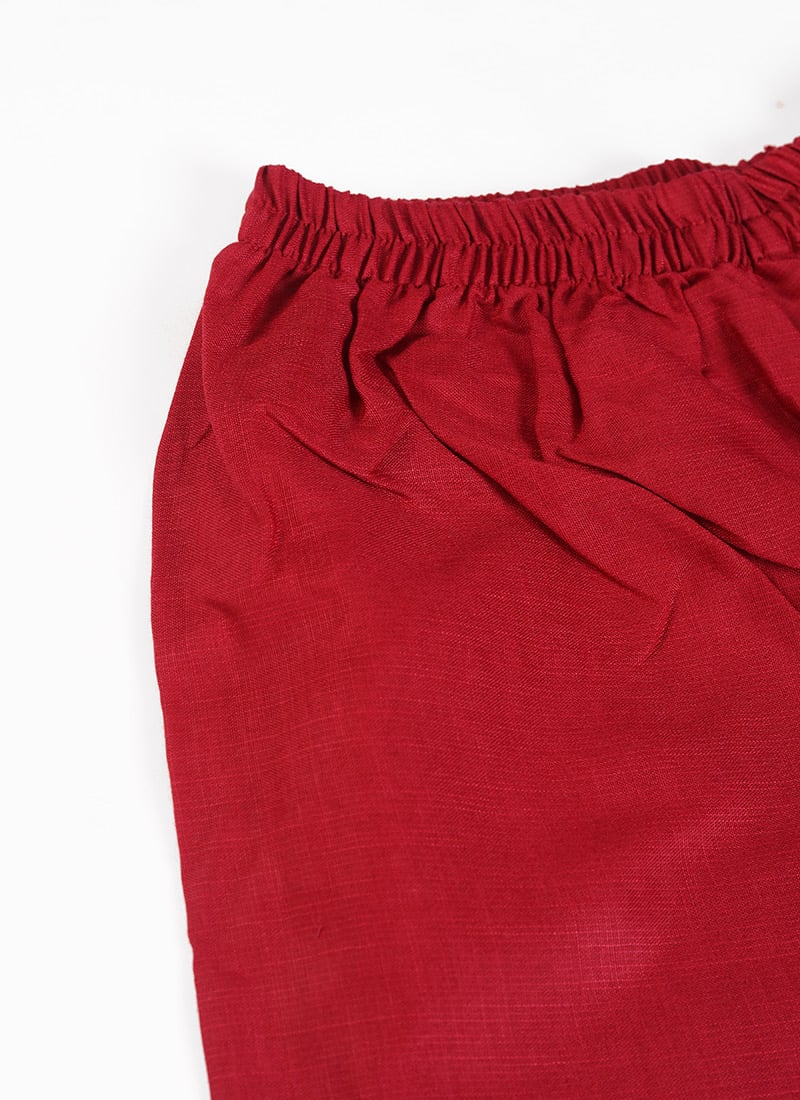 Buy Dazzling Maroon Muslin Printed A Line Anarkali Suit After Six Wear ...