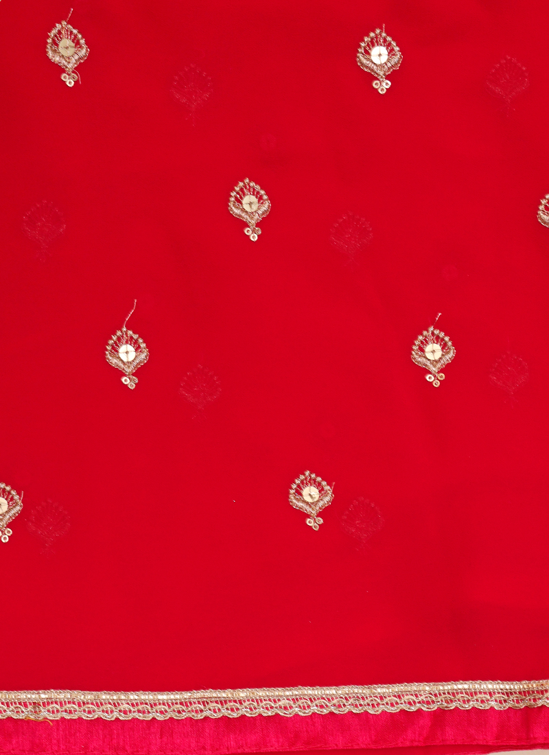 Buy Ethnic Faux Georgette Embroidered Anarkali Gown Party Wear Online ...