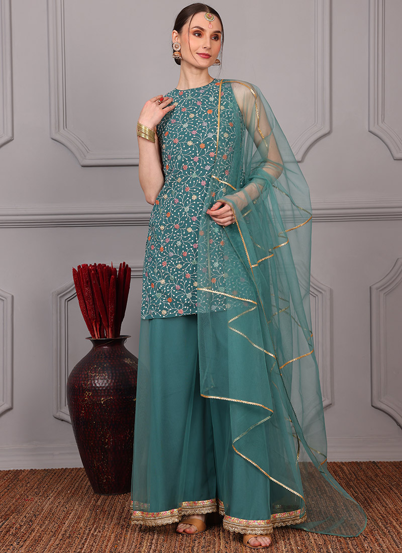 Buy Latest Stylish Palazzo Suit Design For Women
