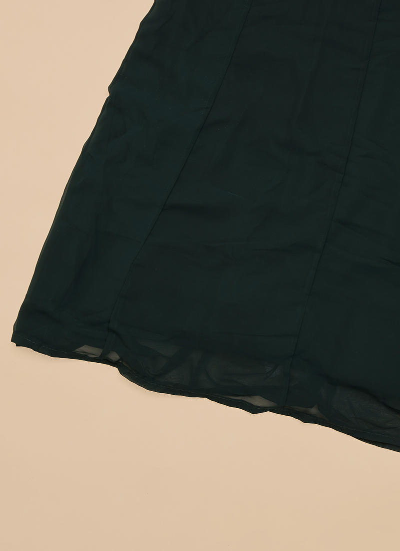 Shop Green Greorgtte Bridesmaid Umbrella Lehenga With Embroidery And ...