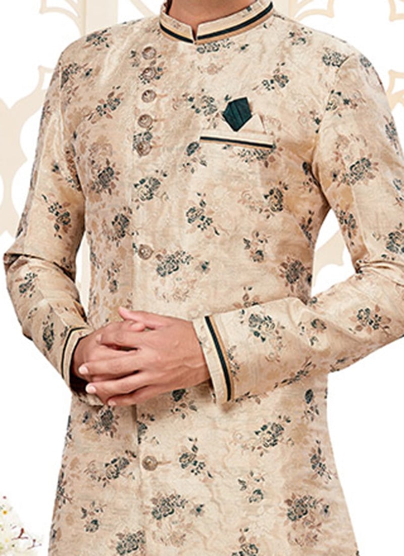 Cream Sherwanis : Buy Cream Sherwanis For Men Online