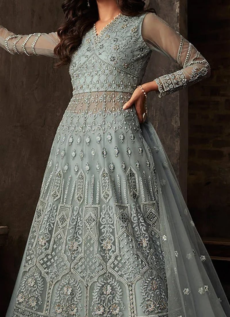 Buy Designer Lehenga With Long Top Choli Online