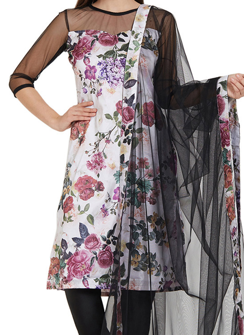 Buy Kids Girls Multicolor Satin Straight Pant Suit Online at Best Price ...