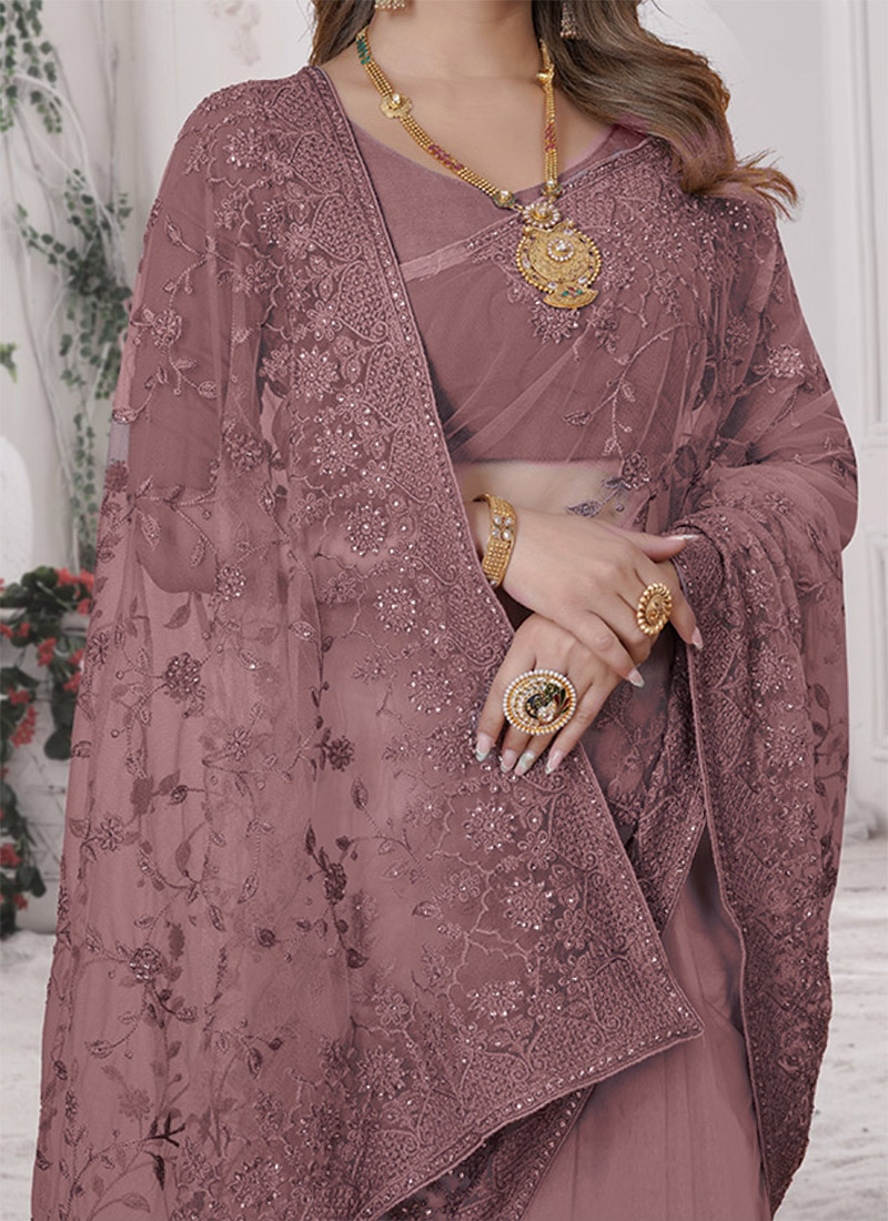 Buy Elegant Lavender Sarees Online at Cbazaar