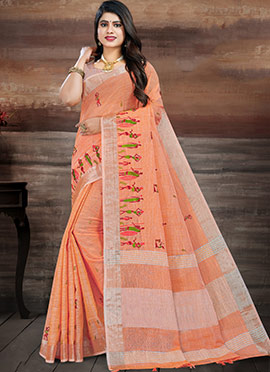 Buy Orange Sarees Online | Orange Sarees Styles | Online Orange Sarees