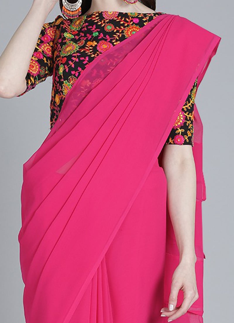 Buy Indian Ruffled Saree Online Shopping at Cbazaar