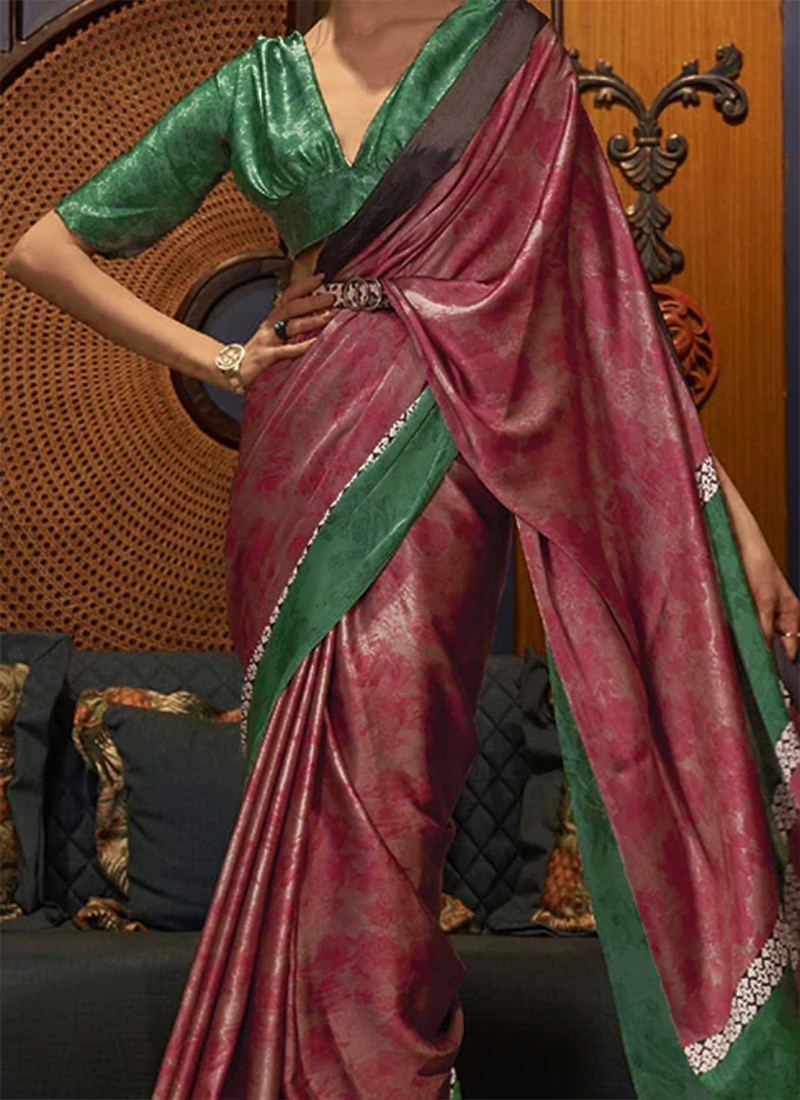 Maroon Saree | Buy Maroon Sarees Online Shopping - Cbazaar