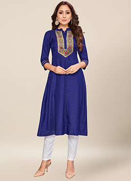 Blue Dresses Online | Buy Indian Ethnic Wear Blue Color | Blue Clothes ...