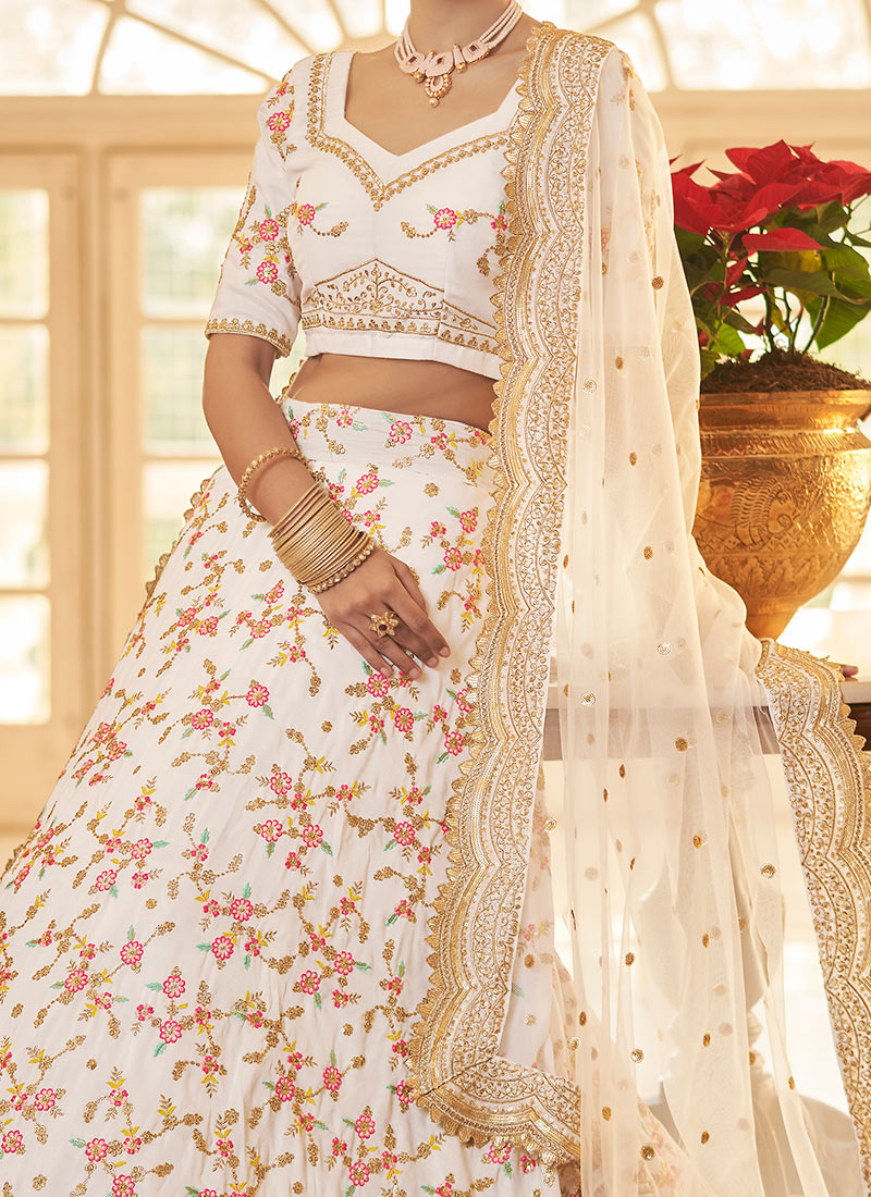 White Bridal Lehenga | White Designer Lehengas Online
