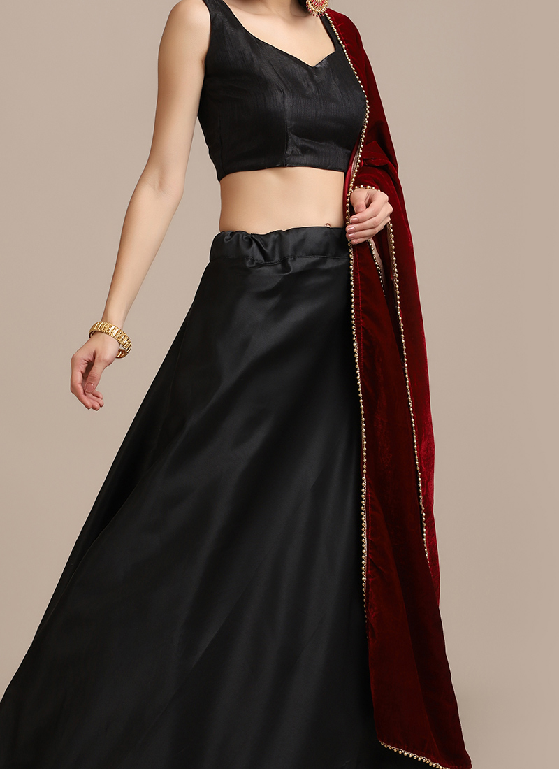 Stylish Black Lehengas For Women Online at Cbazaar