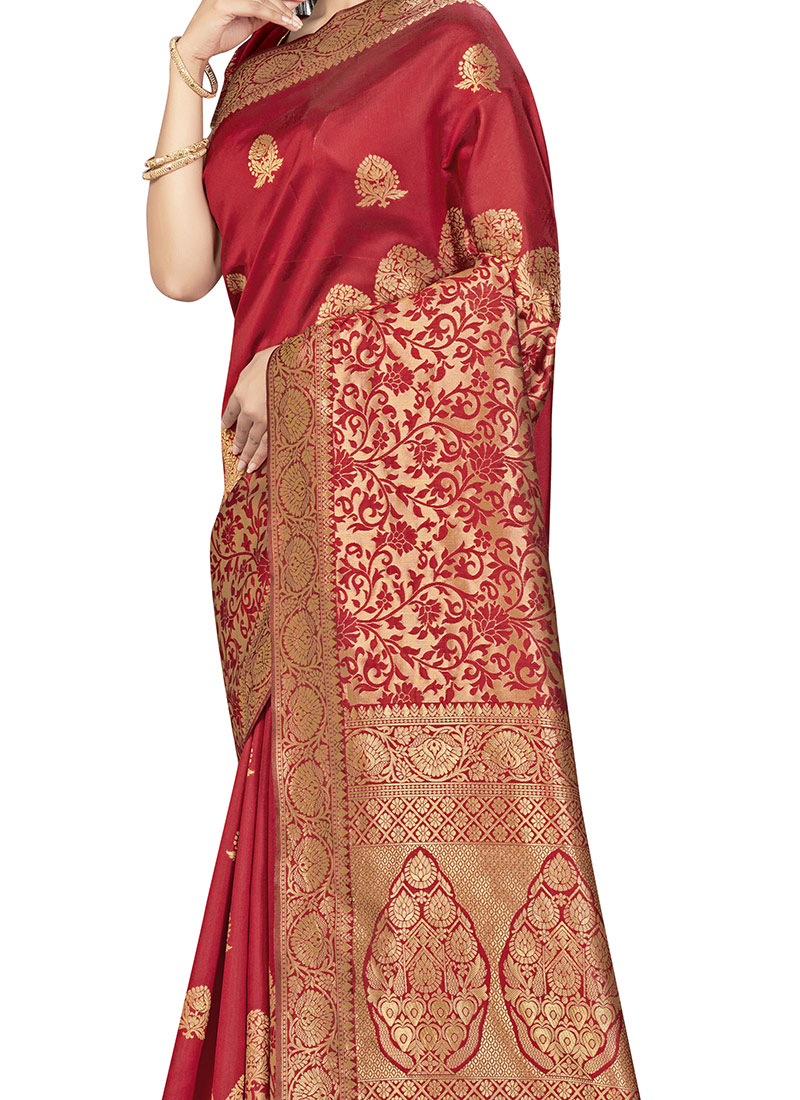 Buy Latest Red Sarees Designs Online Shopping