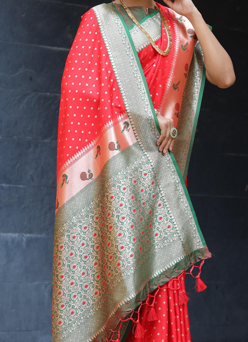 Buy Latest Red Sarees Designs Online Shopping