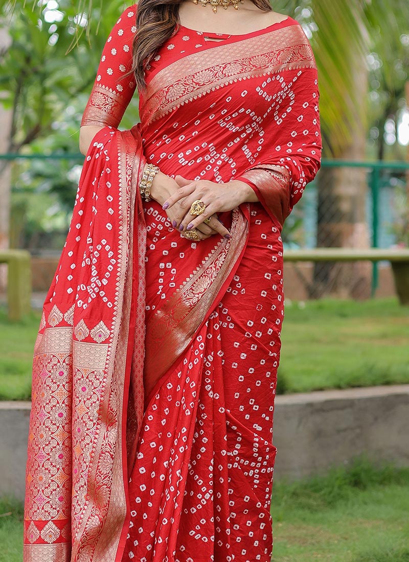 Buy Latest Red Sarees Designs Online Shopping