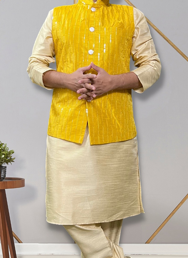 Shop Bandi Set With Silver Thread Work Jacket Party Wear in UK - Cbazaar