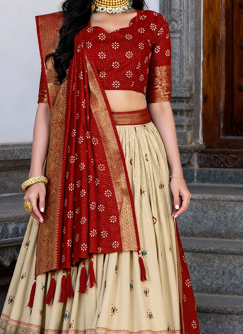 Buy Printed Lehengas Online For Women Stylish Collections