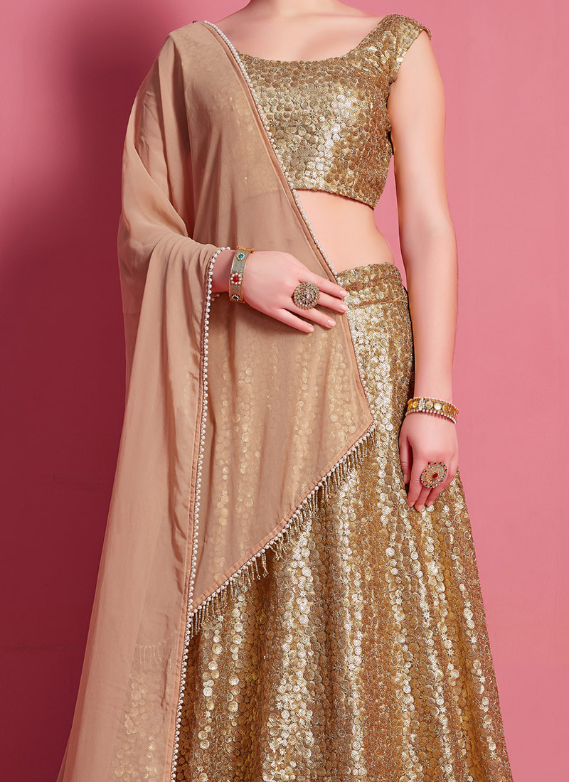Stylish Beige Lehengas Online for Women Designer Outfits