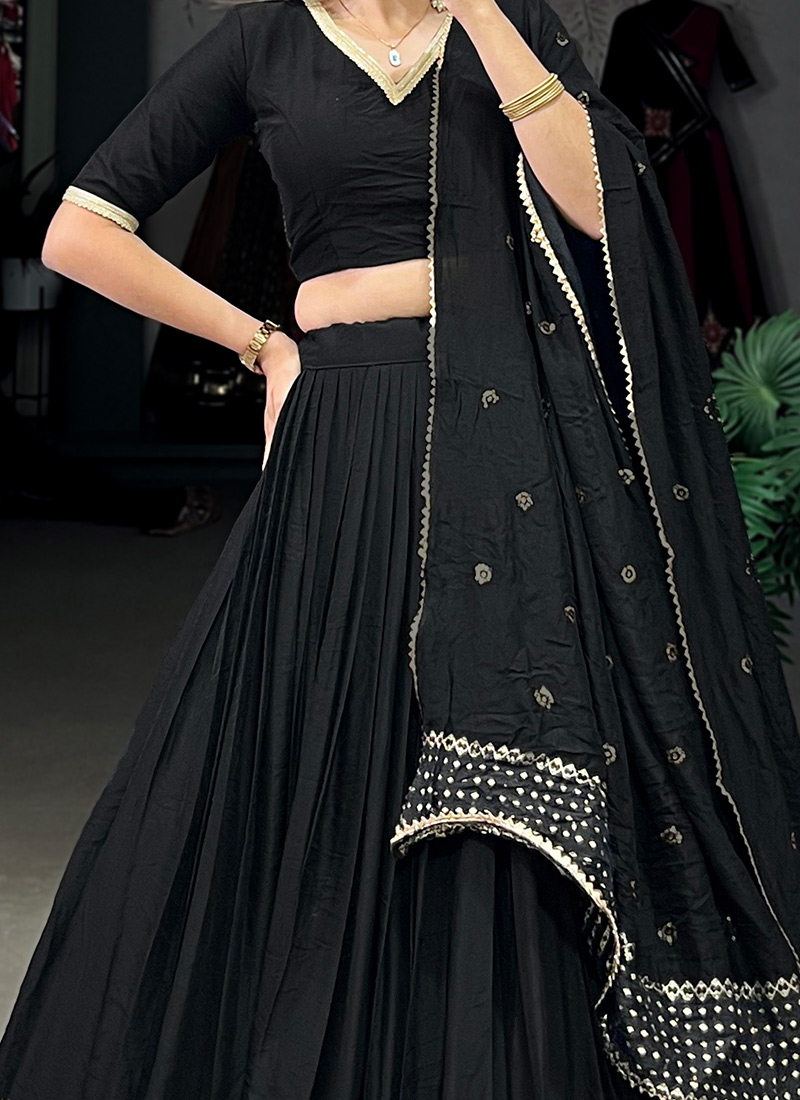 Stylish Black Lehengas For Women Online at Cbazaar