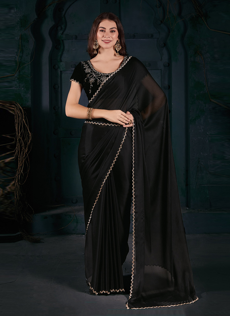 Black Sarees: Latest Black Sarees Designs For Women