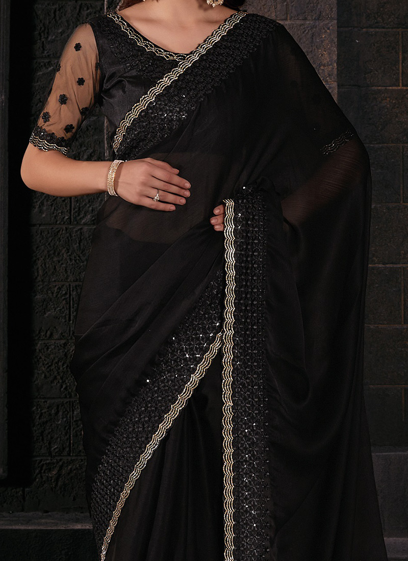 Black Sarees: Latest Black Sarees Designs For Women