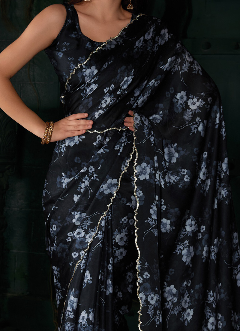 Black Sarees: Latest Black Sarees Designs For Women