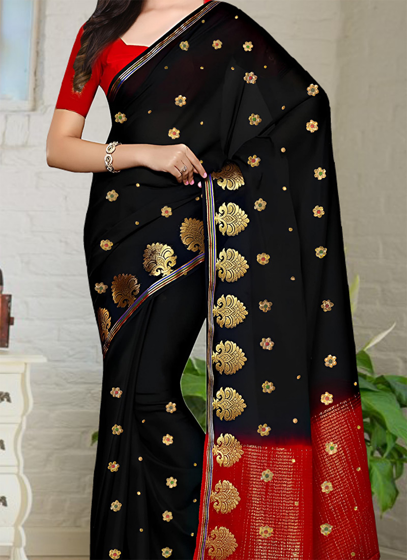 Black Sarees: Latest Black Sarees Designs For Women