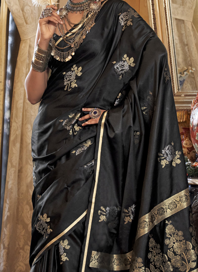 Black Sarees: Latest Black Sarees Designs For Women