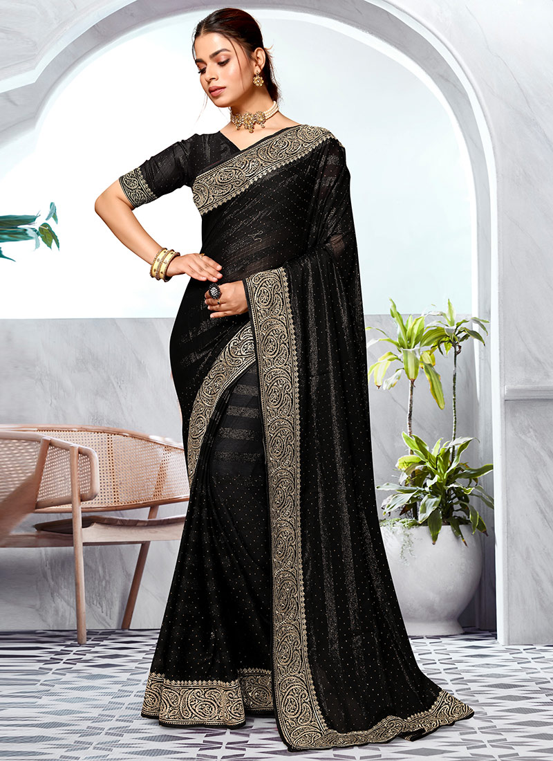 Black Sarees: Latest Black Sarees Designs For Women