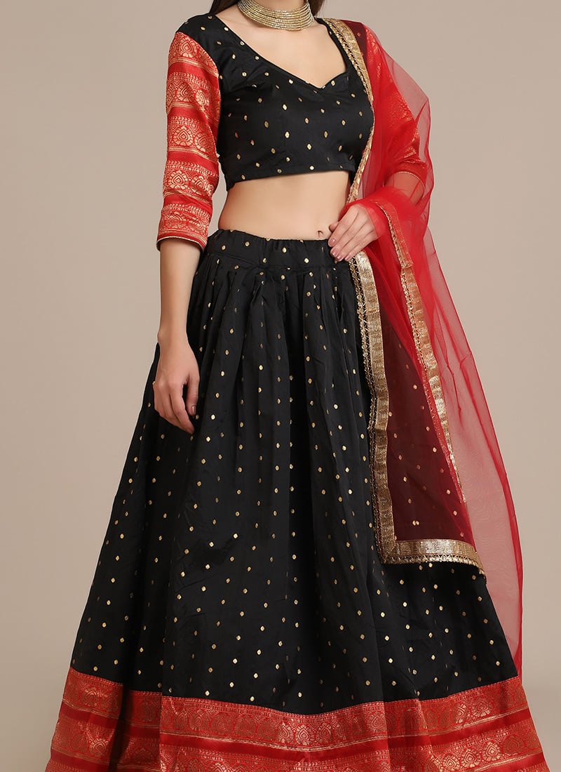 Stylish Black Lehengas For Women Online at Cbazaar