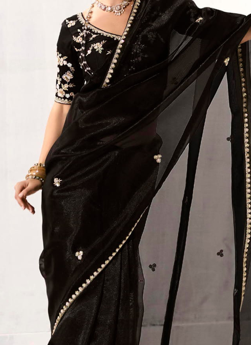 Black Sarees: Latest Black Sarees Designs For Women