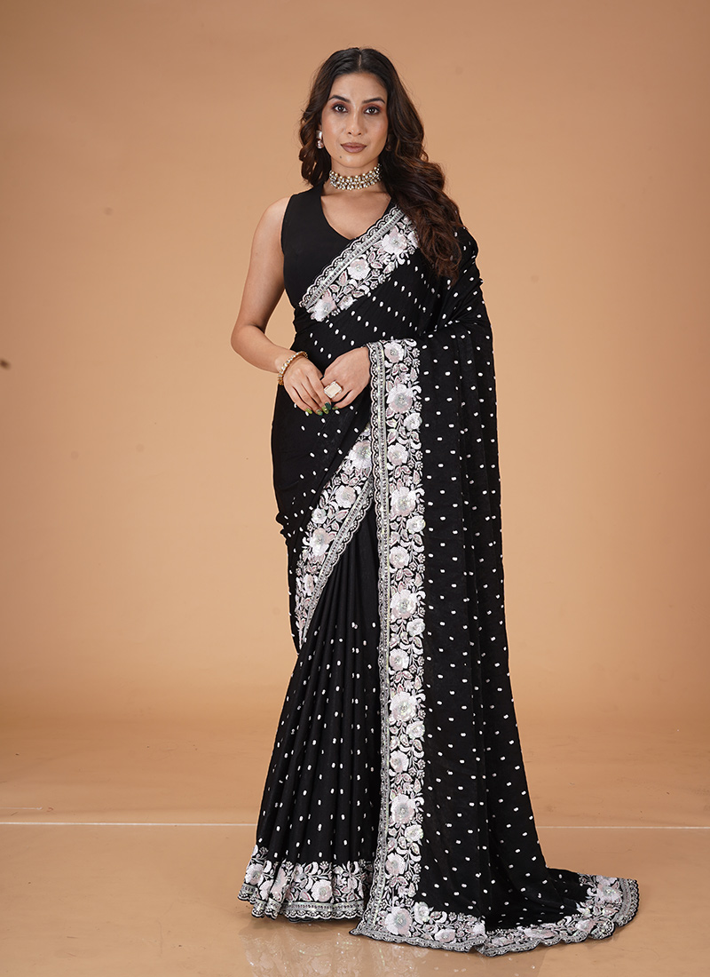 Black Sarees: Latest Black Sarees Designs For Women