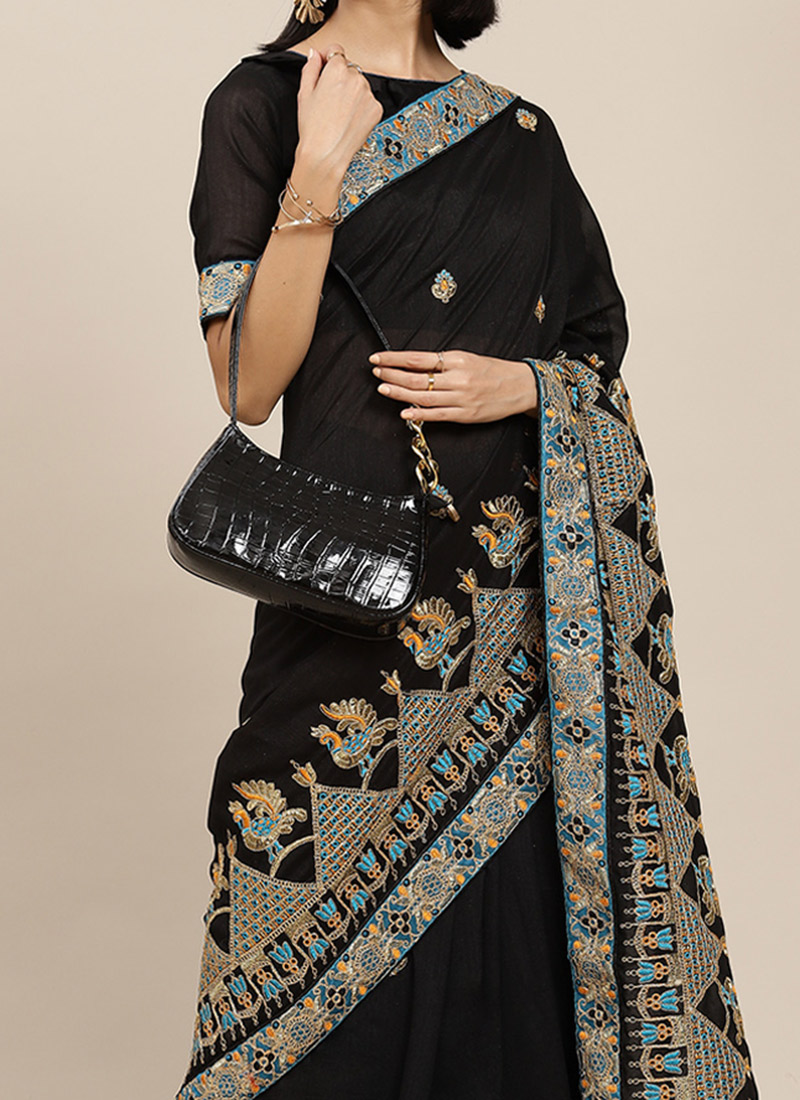 Black Sarees: Latest Black Sarees Designs For Women