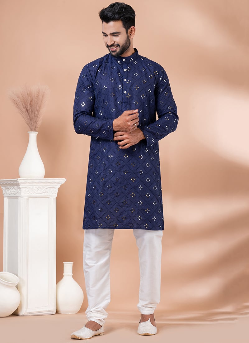 Buy Designer Kurta Pajamas for Men Online in USA at Cbazaar