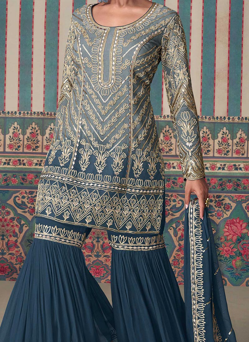 Latest Sharara Suits Designs For Women