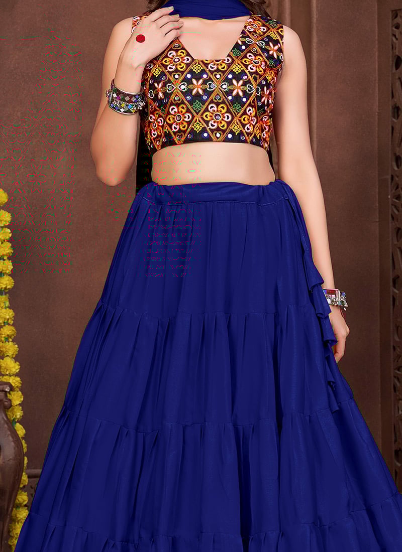 Latest Blue Lehenga Choli Designs For Women Online -Cbazaar