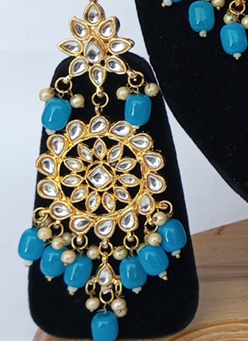 Shop Blue Necklace Set Wedding Wear Online at Best Price | Cbazaar