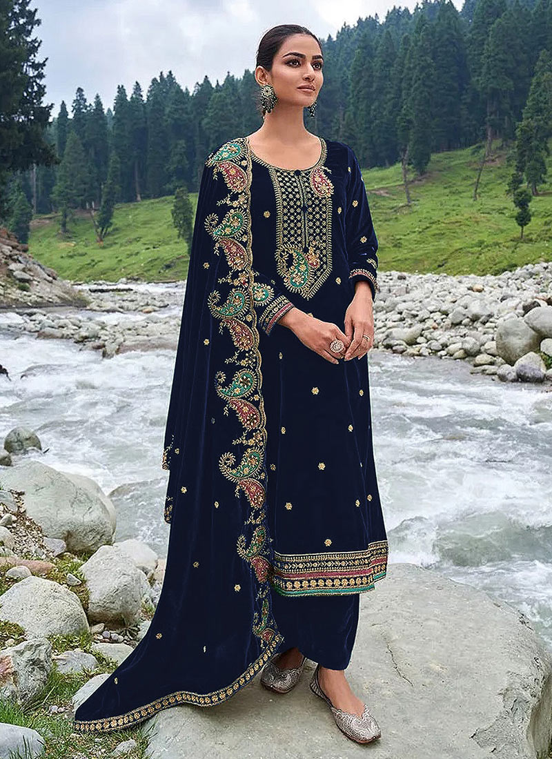 Blue Dresses Online | Buy Indian Ethnic Wear Blue Color | Blue Clothes ...