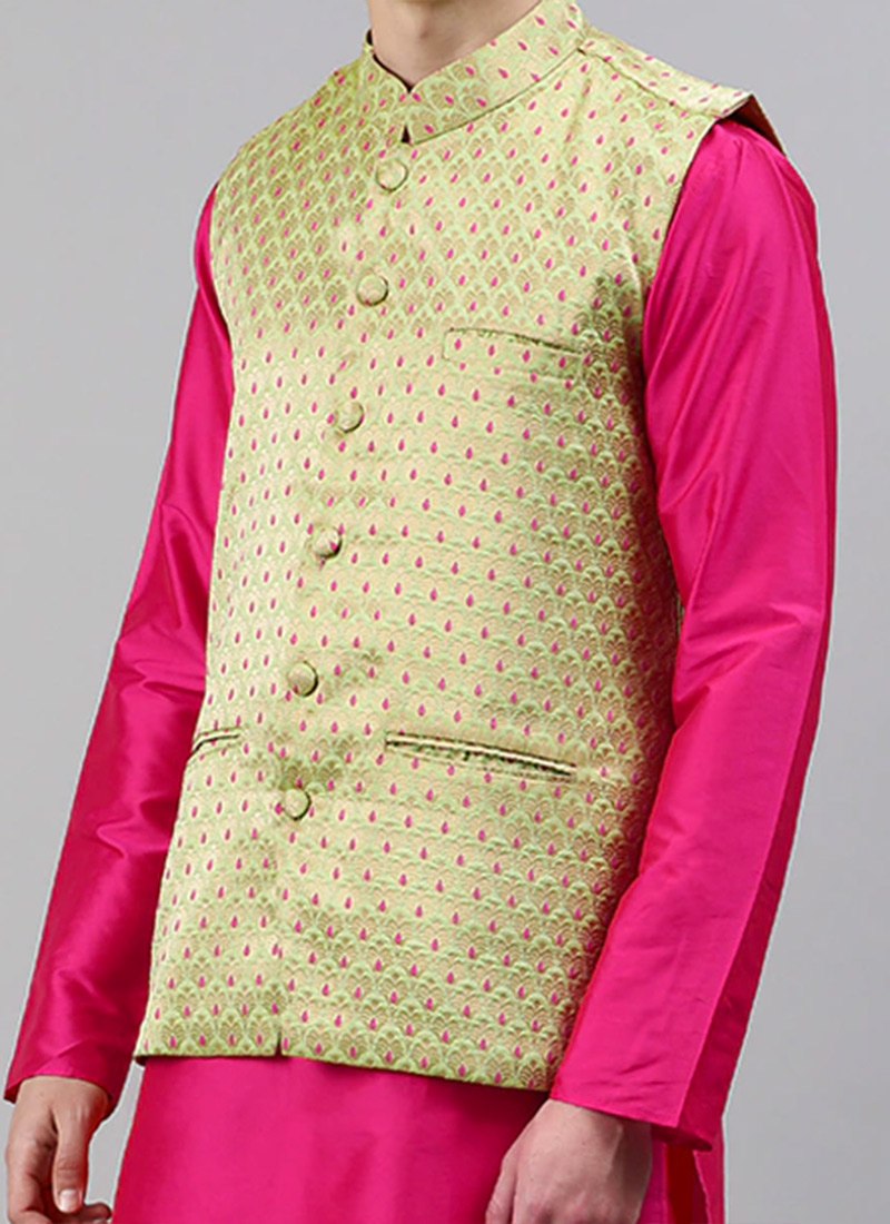 Buy Ethnovog Pink N Green Bandi Set Online at Best Price | Cbazaar