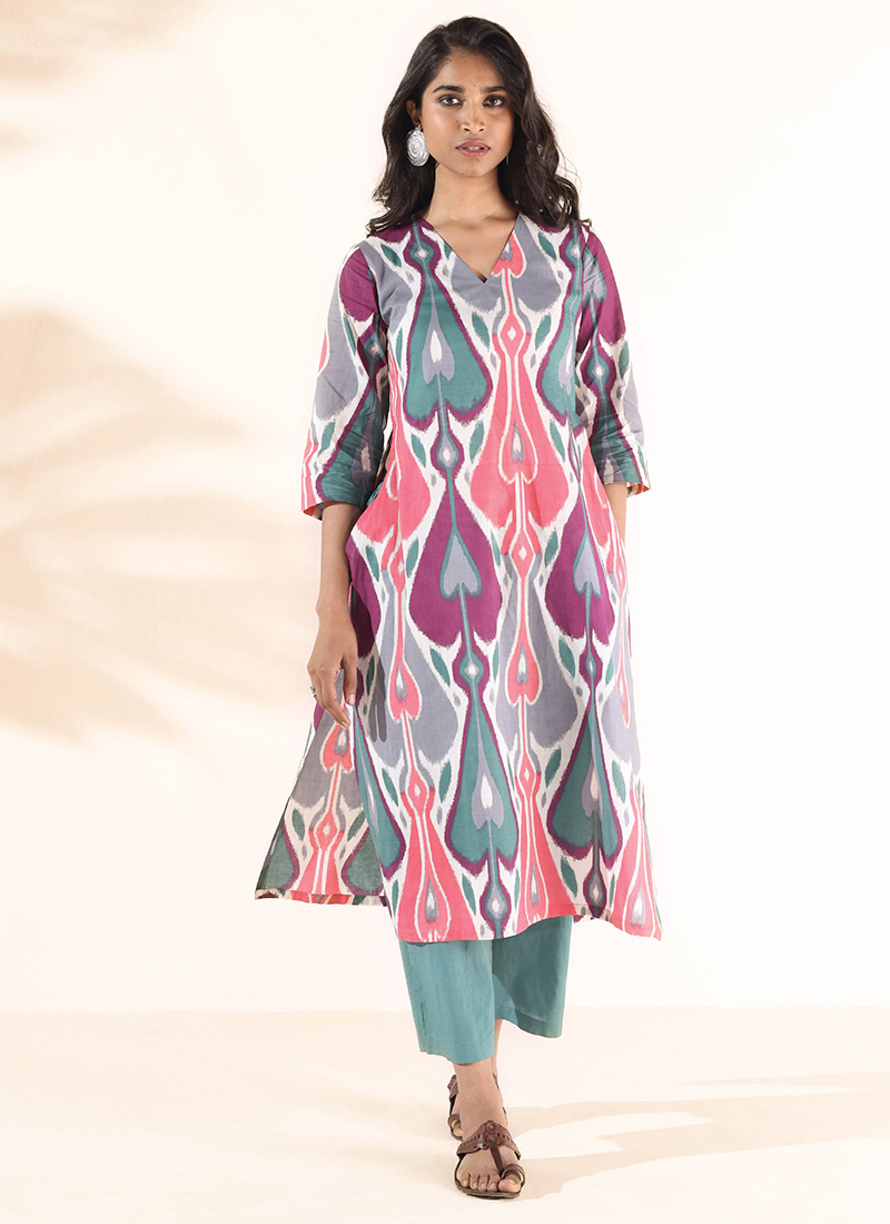 Latest Printed Kurta Sets For Women | Buy Printed Kurta Sets Designs