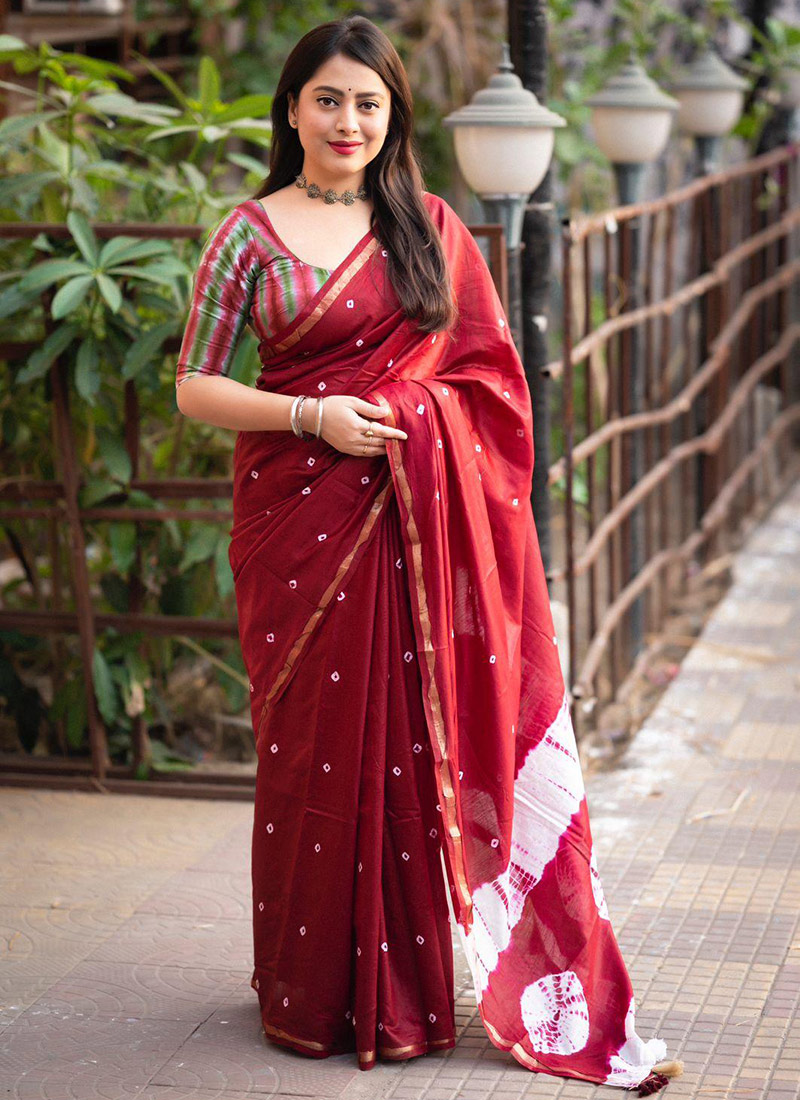 Maroon Saree | Buy Maroon Sarees Online Shopping - Cbazaar