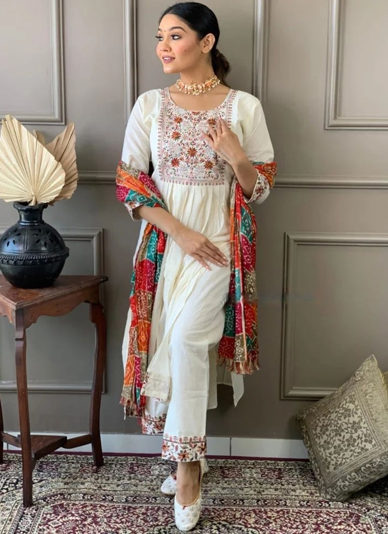 White Salwar Kameez: Latest White Salwar Kameez Designs Online