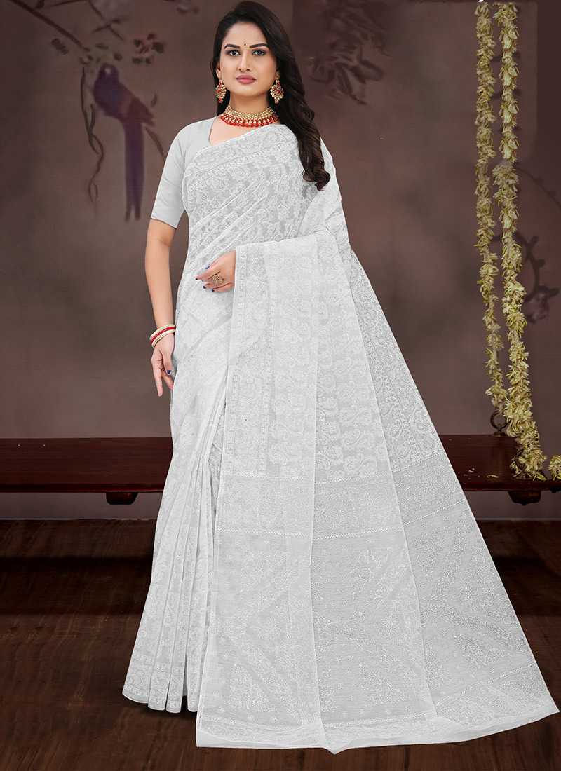 White Sarees: Buy Latest White Sarees Online Shopping