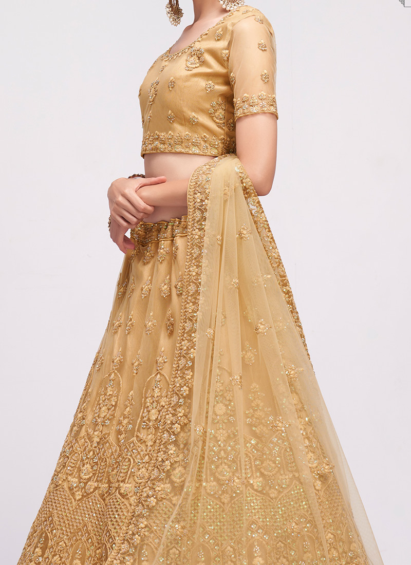 Stylish Beige Lehengas Online for Women Designer Outfits