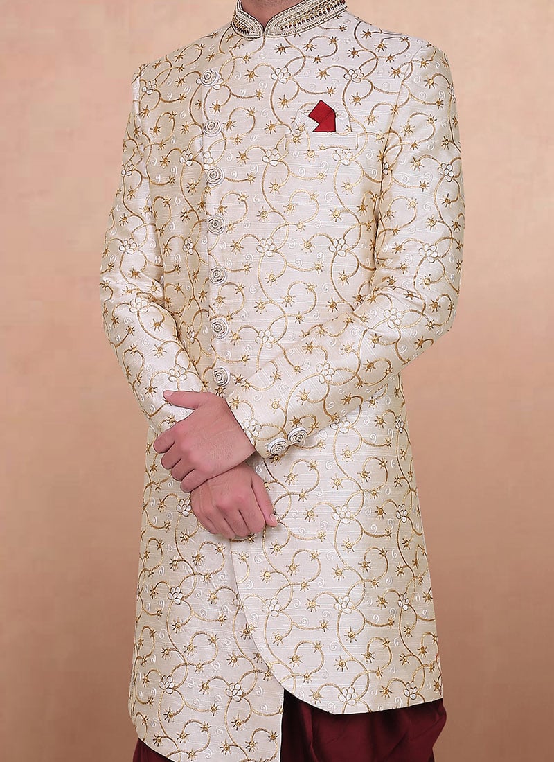 Mens Achkan Sherwani: Buy Achkan Sherwani Online Shopping