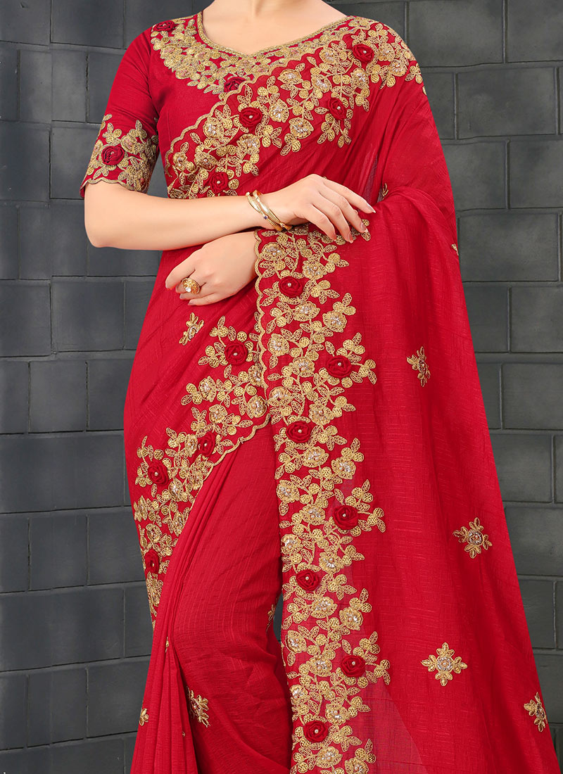 Buy Latest Red Sarees Designs Online Shopping