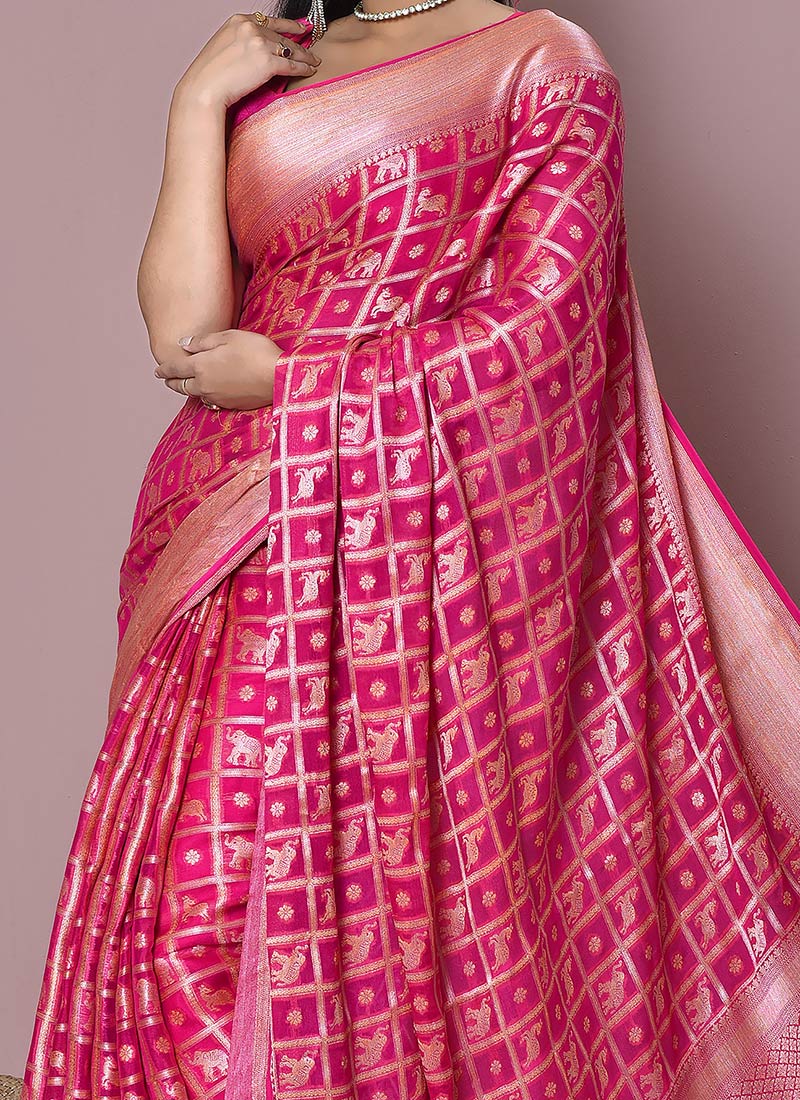 Buy Pure Chiffon Sarees | Get Pure Chiffon Sarees Online