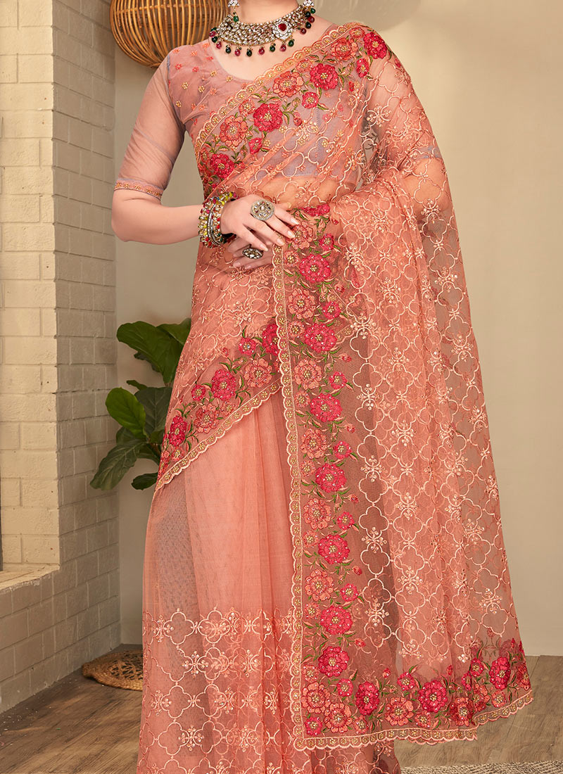 Net Sarees Online| Latest Designer Net Sarees Online at Cbazaar