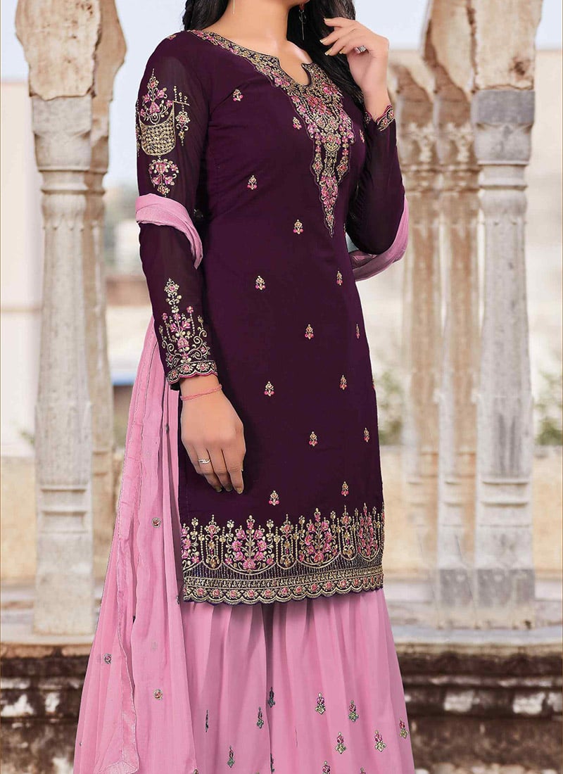 Buy Purple Salwar Kameez | Online Indian Wedding Purple Salwar Kameez